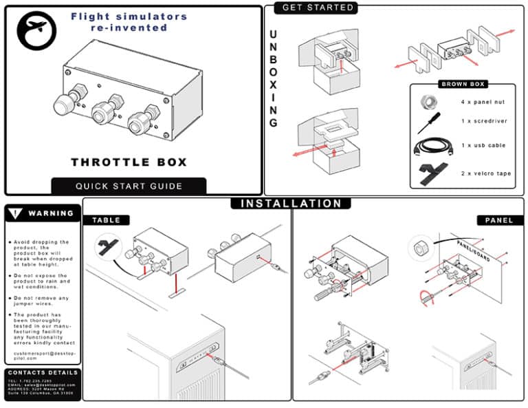 Throttle Box - Desktop Pilot