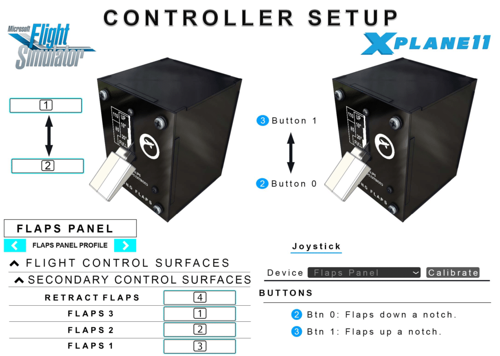 Flaps Panel - Desktop Pilot