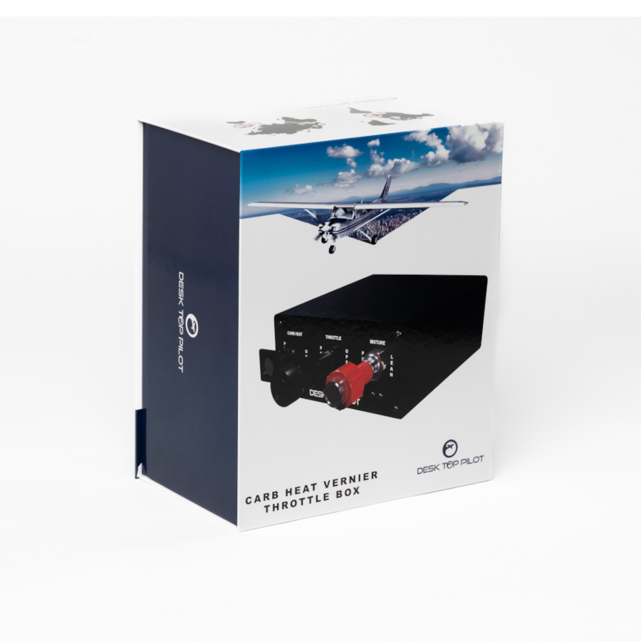 Carb Heat Vernier Throttle Quadrant - Desktop Pilot